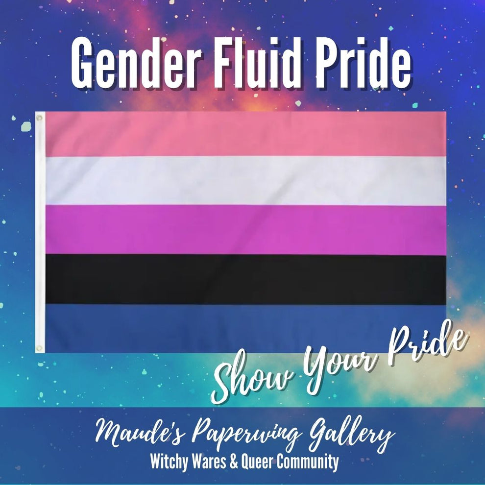 Gender Fluid Pride Flag – Maude's Paperwing Gallery