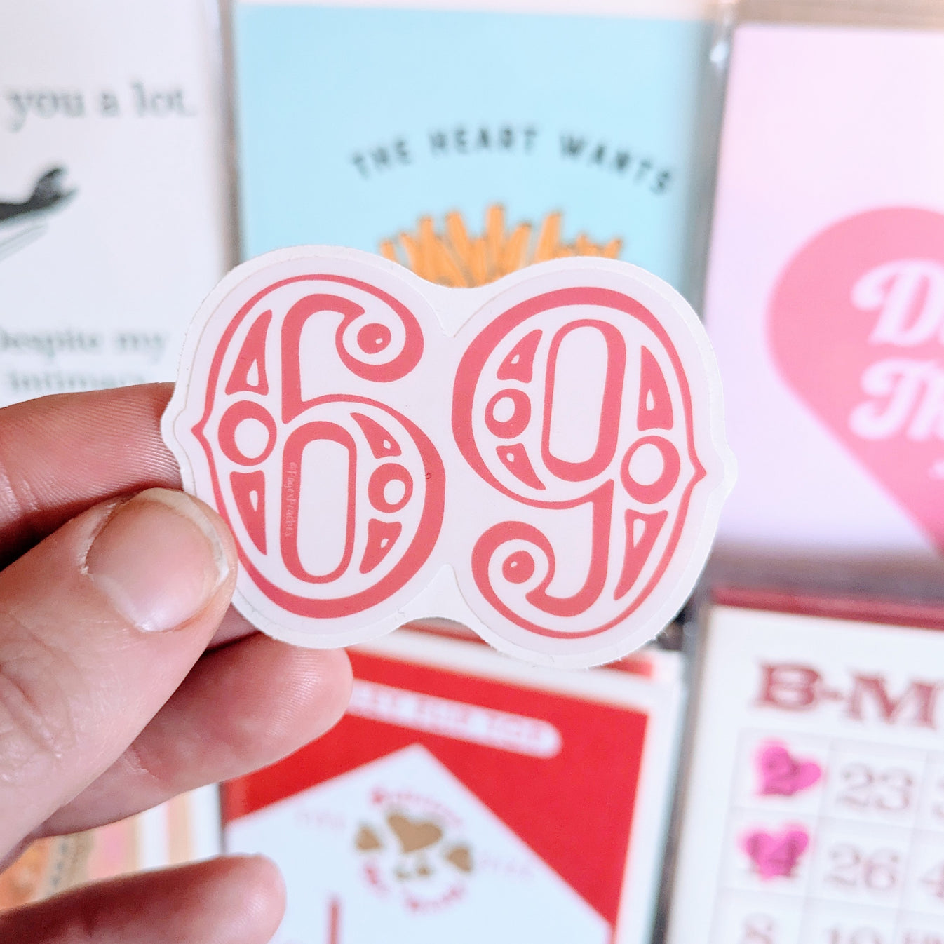 69 Sticker – Maude's Paperwing Gallery