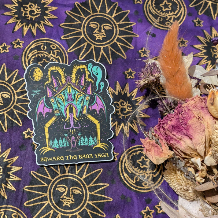 Baba Yaga Sticker – Maude's Paperwing Gallery