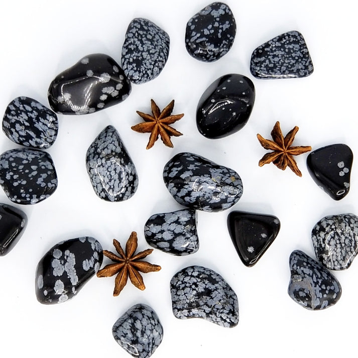 Snowflake Obsidian - Tumbled – Maude's Paperwing Gallery
