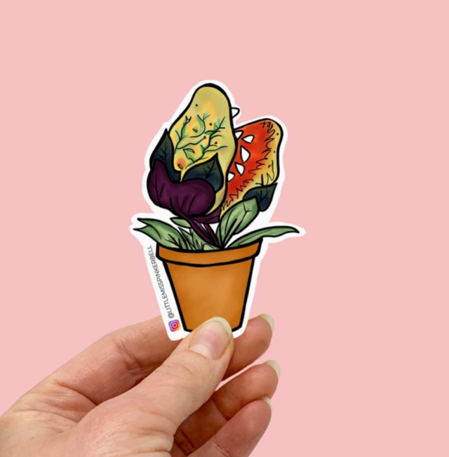 Venus Flytrap Vinyl Sticker – Maude's Paperwing Gallery