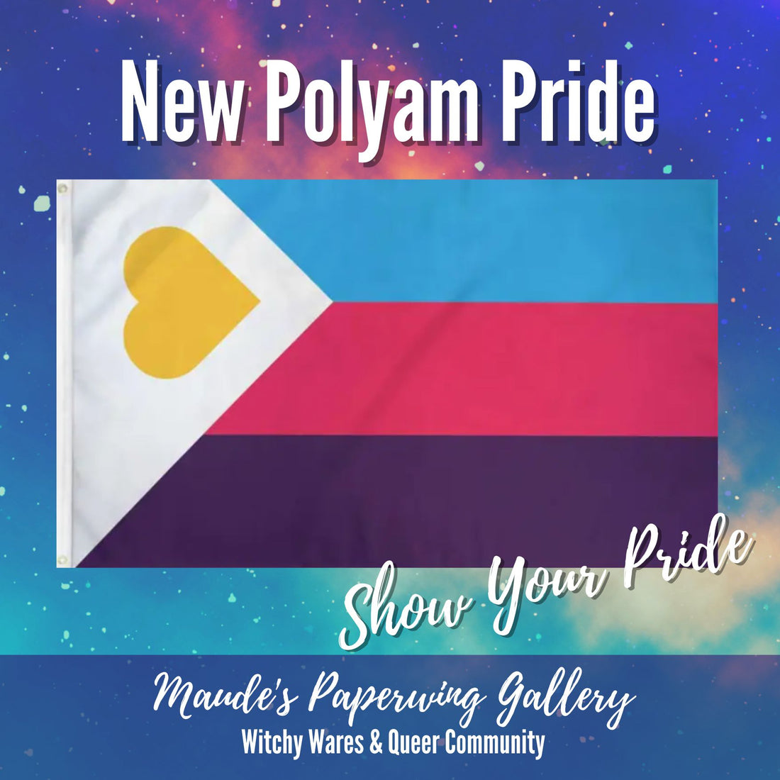 Polyam (New) Pride Flag – Maude's Paperwing Gallery