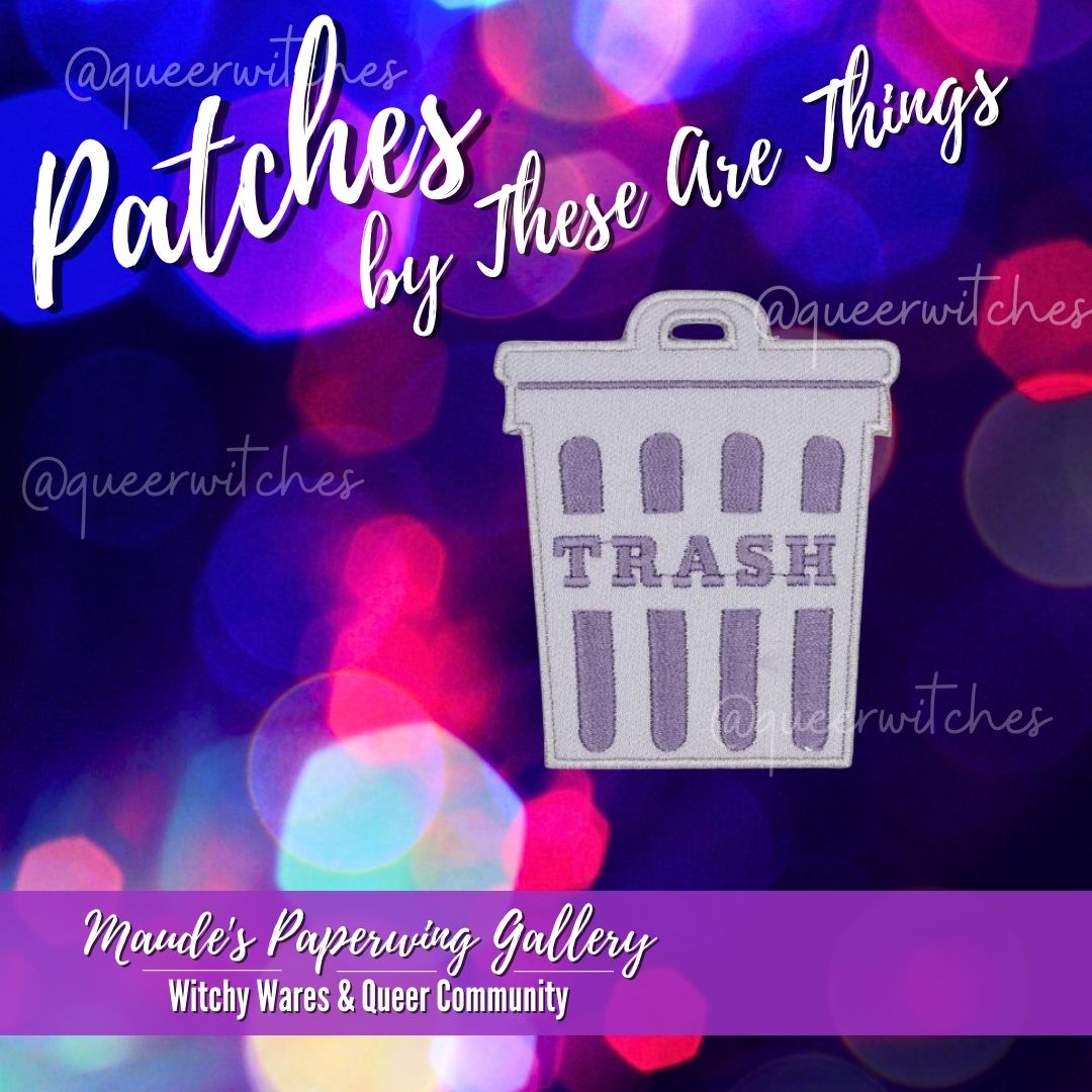 Trash Can Patch – Maude's Paperwing Gallery